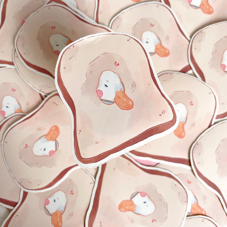 Duck Loaf Sticker Duck in Bread Sticker Durable Sticker - Etsy Australia