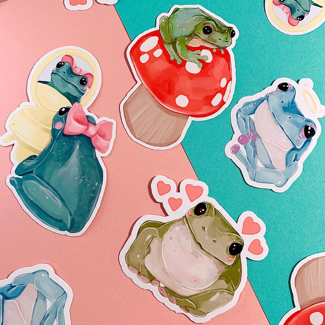 Frog Stickers | Frog Buddies 4.0 | Sticker Pack | Laptop Sticker ...
