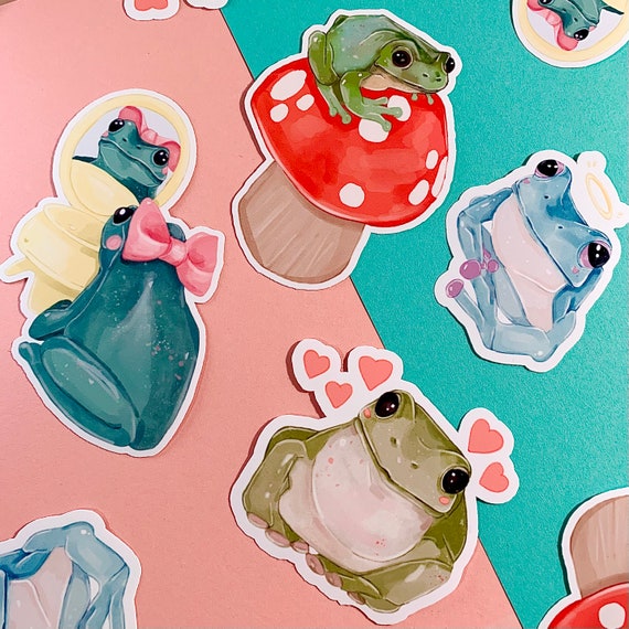 Frog Stickers Frog Buddies 4.0 Sticker Pack Laptop | Etsy