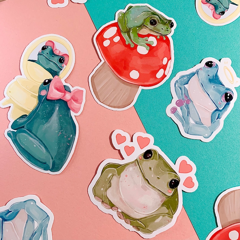 Frog Stickers Frog Buddies 4.0 Sticker Pack Laptop - Etsy