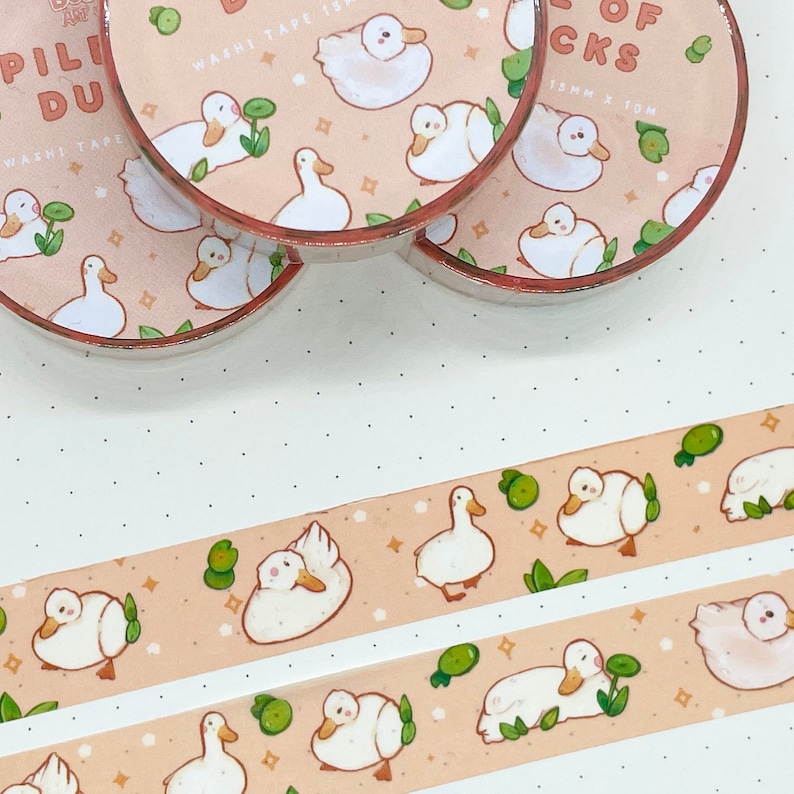 Pile of Ducks Washi Tape Cute Duckling Washi Tape - Etsy
