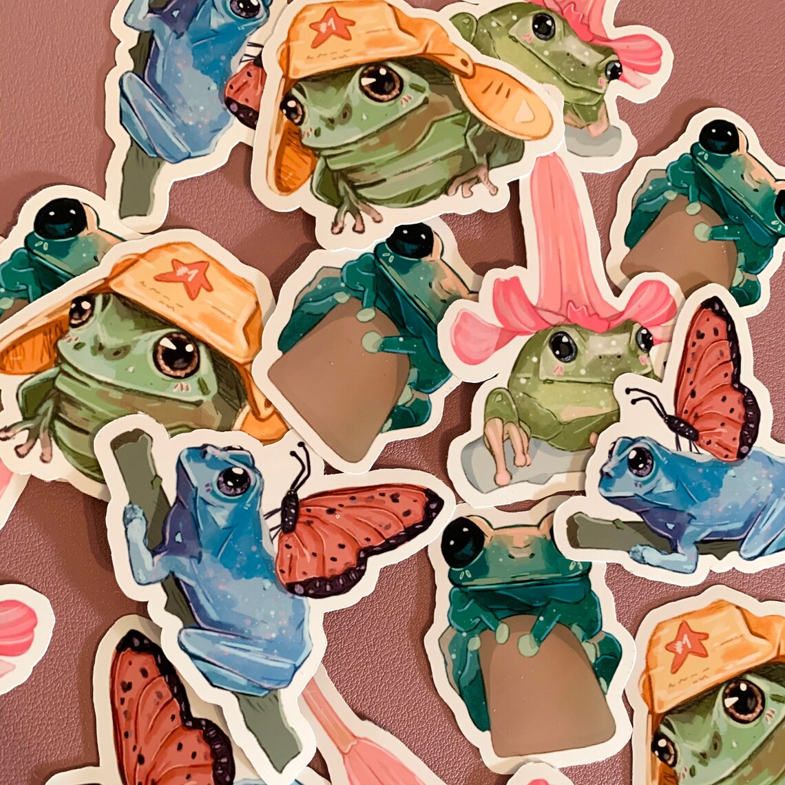 Frog Stickers Frog Buddies Sticker Pack Laptop Sticker | Etsy