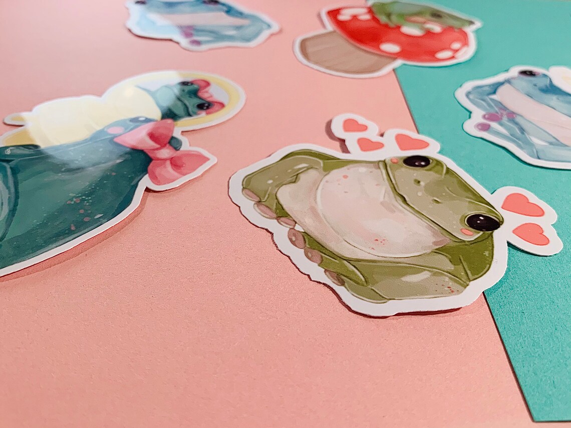 Frog Stickers Frog Buddies 4.0 Sticker Pack Laptop - Etsy