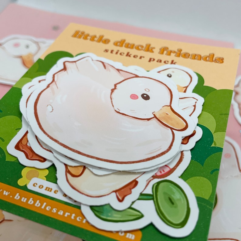 Duck Friends Sticker Pack Duck Sticker Matte Stickers - Etsy