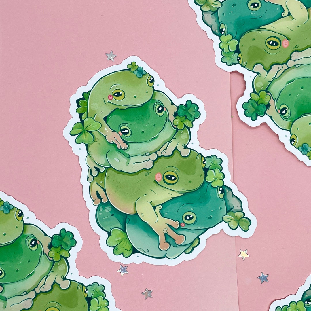 Frog Stack Big Frog Sticker Durable Sticker Laptop Sticker Vinyl Toad ...