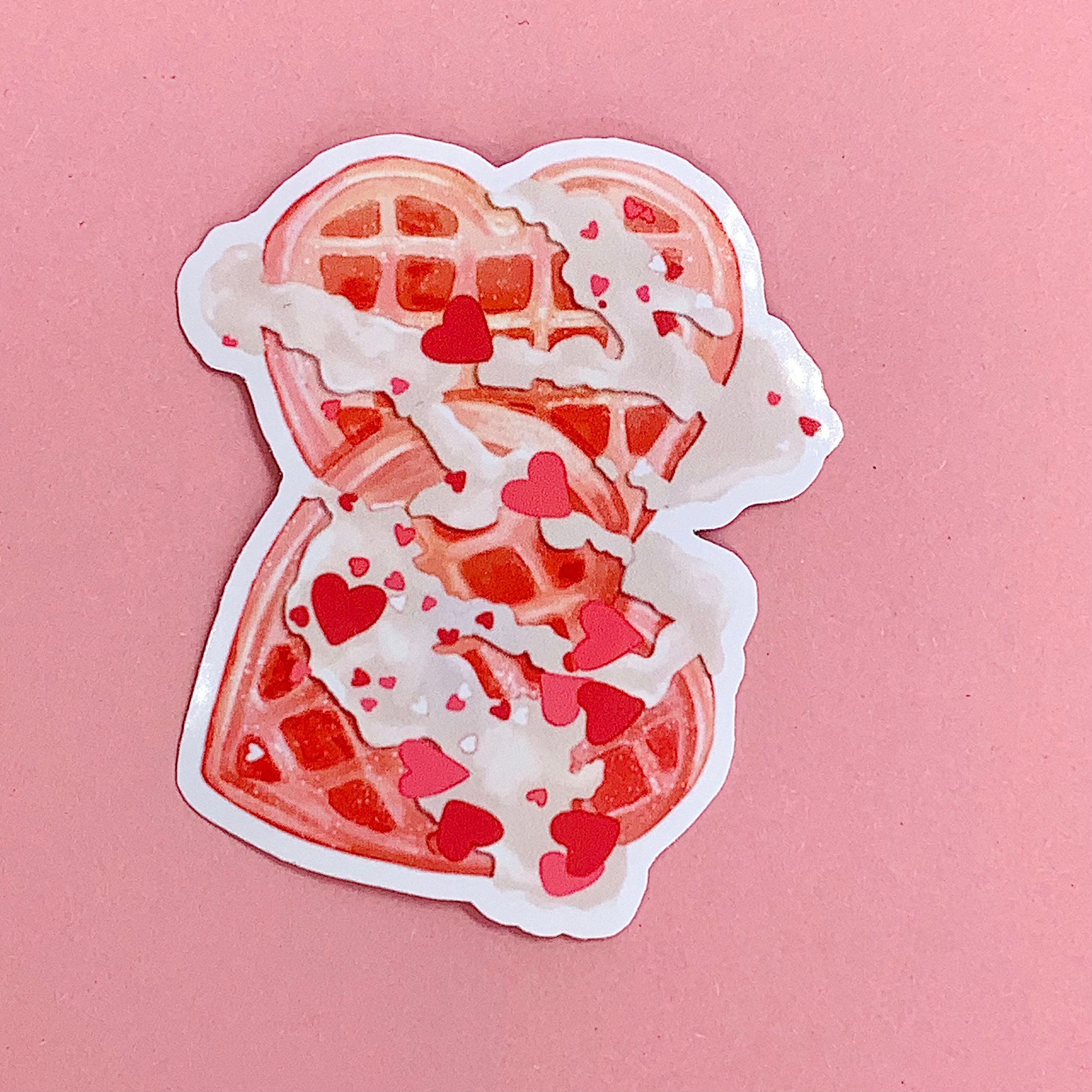 Lovely Waffles Food Sticker Dessert Sticker Die Cut - Etsy