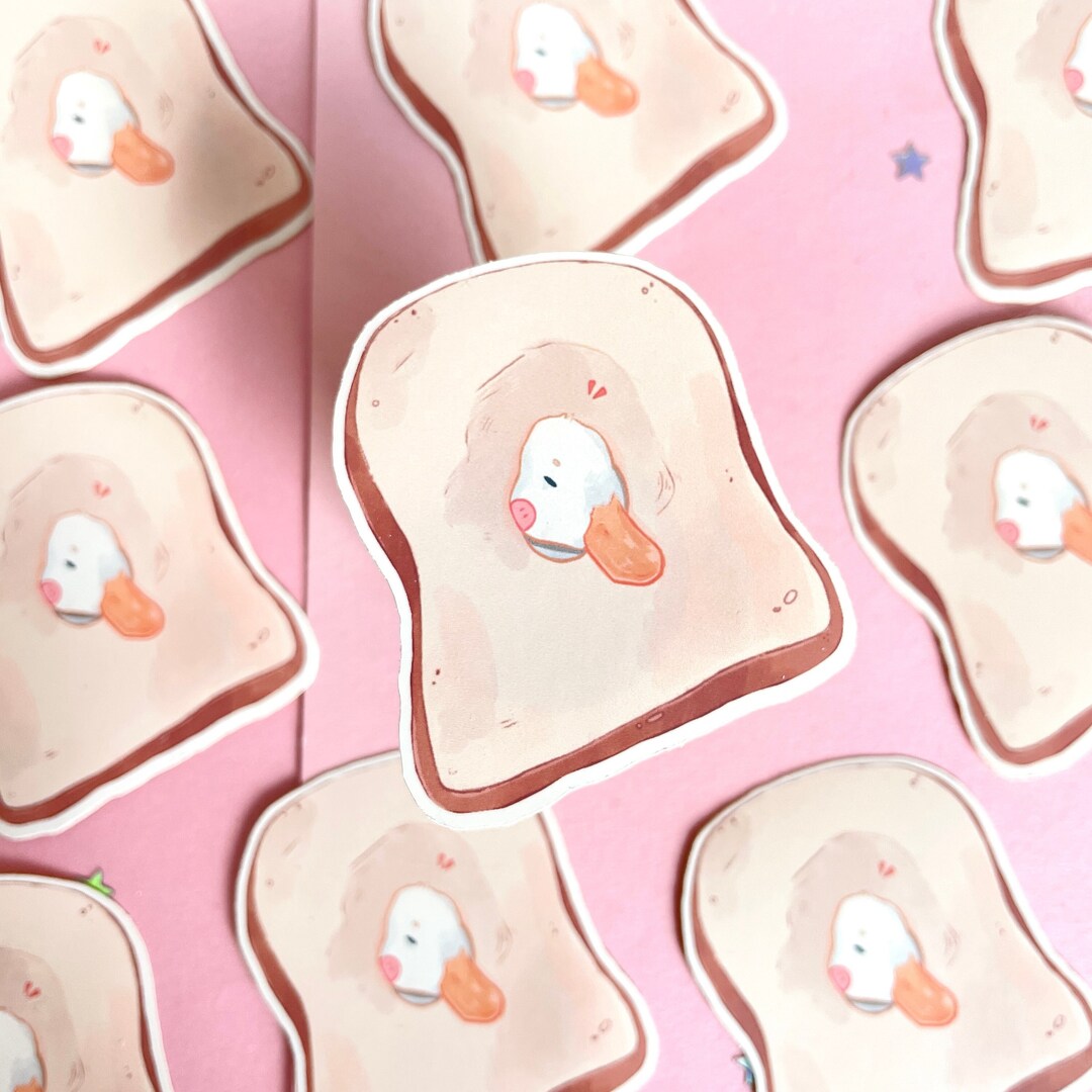 Duck Loaf Sticker | Duck in Bread Sticker | Durable Sticker | Laptop ...