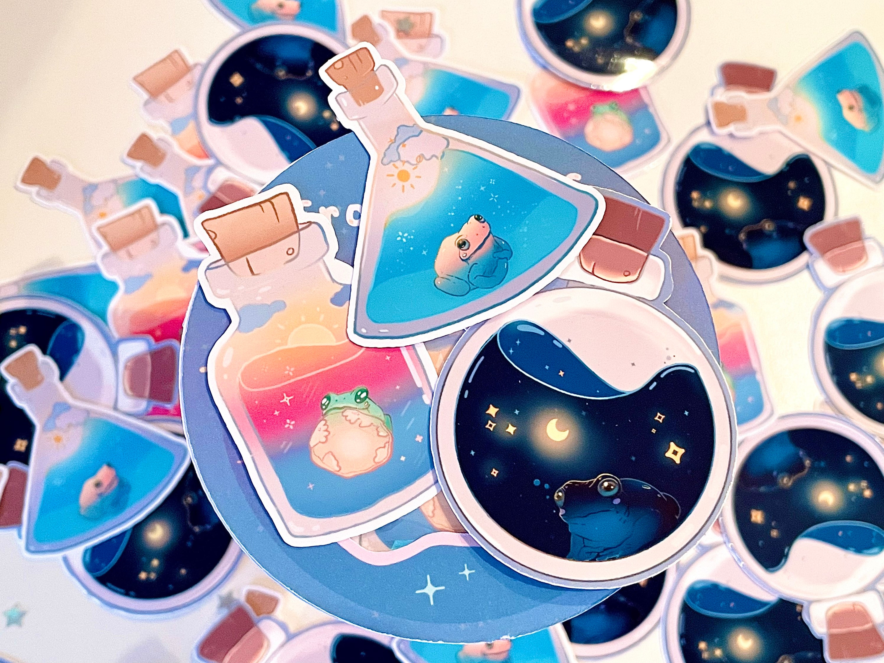 Frog Potions Frog Sticker Sticker Pack Laptop Sticker - Etsy