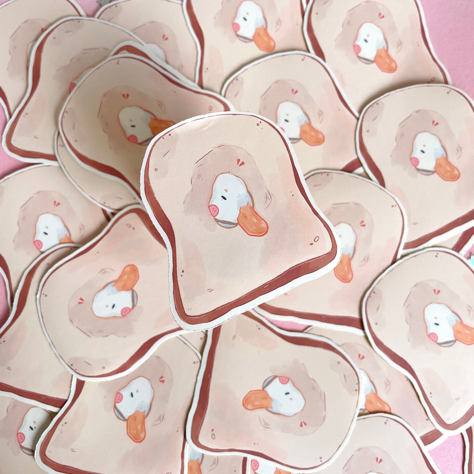 Duck Loaf Sticker Duck in Bread Sticker Durable Sticker - Etsy