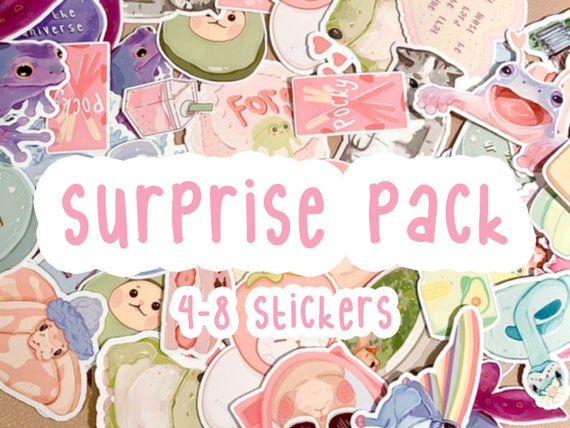 Surprise Pack Mystery Bag Sticker Pack Sticker Grab Bag - Etsy
