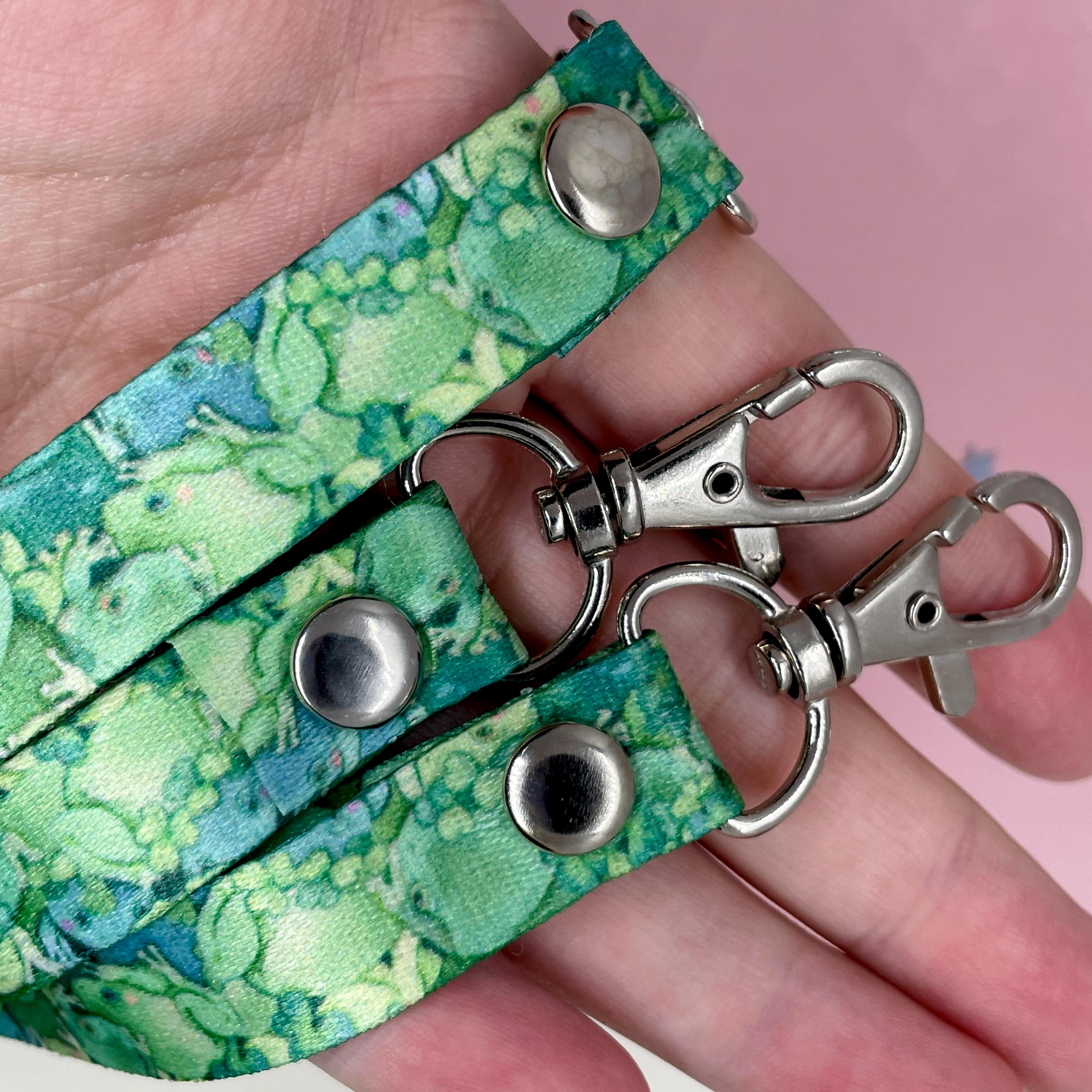 Frog Pile Lanyard | Toad Lanyard Nature Lanyard | Cute Frog Botanical ...