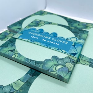 Overgrown Clover Notepad | Cute Memo Pad | Planner Accesories | Kawaii ...