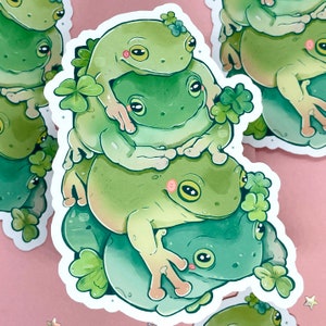 Frog Stack Big Frog Sticker Durable Sticker Laptop Sticker Vinyl Toad ...