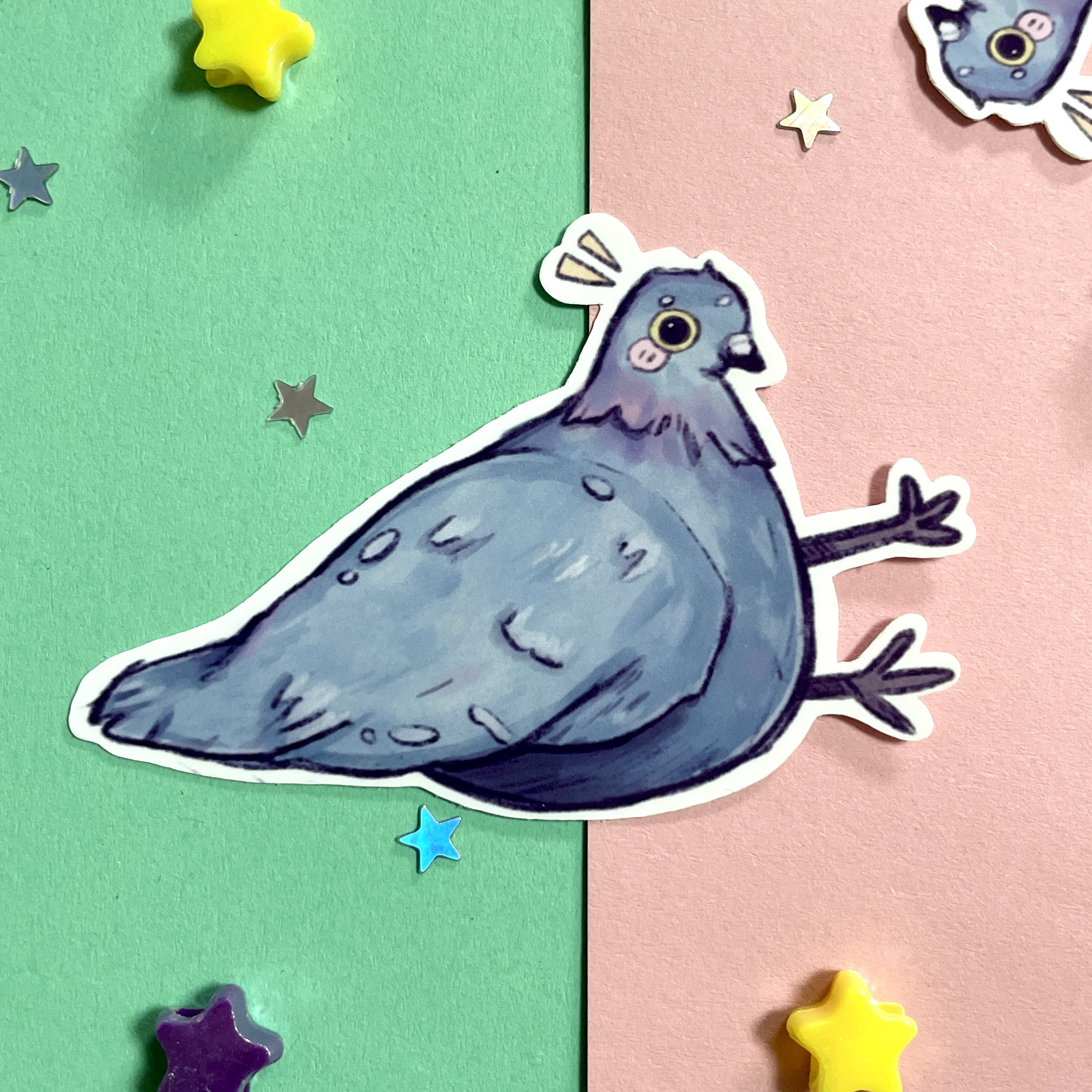 Pigeon Stickers Bird Buddies Funny Pigeon Sticker Pack - Etsy