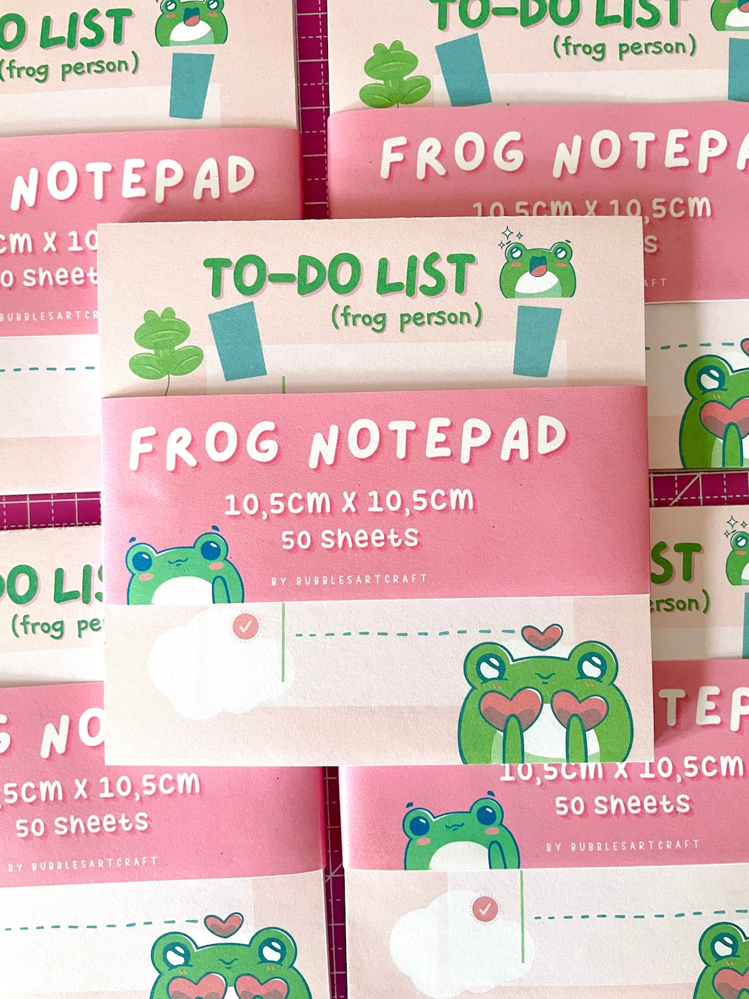Frog Note Pad | Cute Memo Pad | to Do List Planner Accesories | Kawaii ...