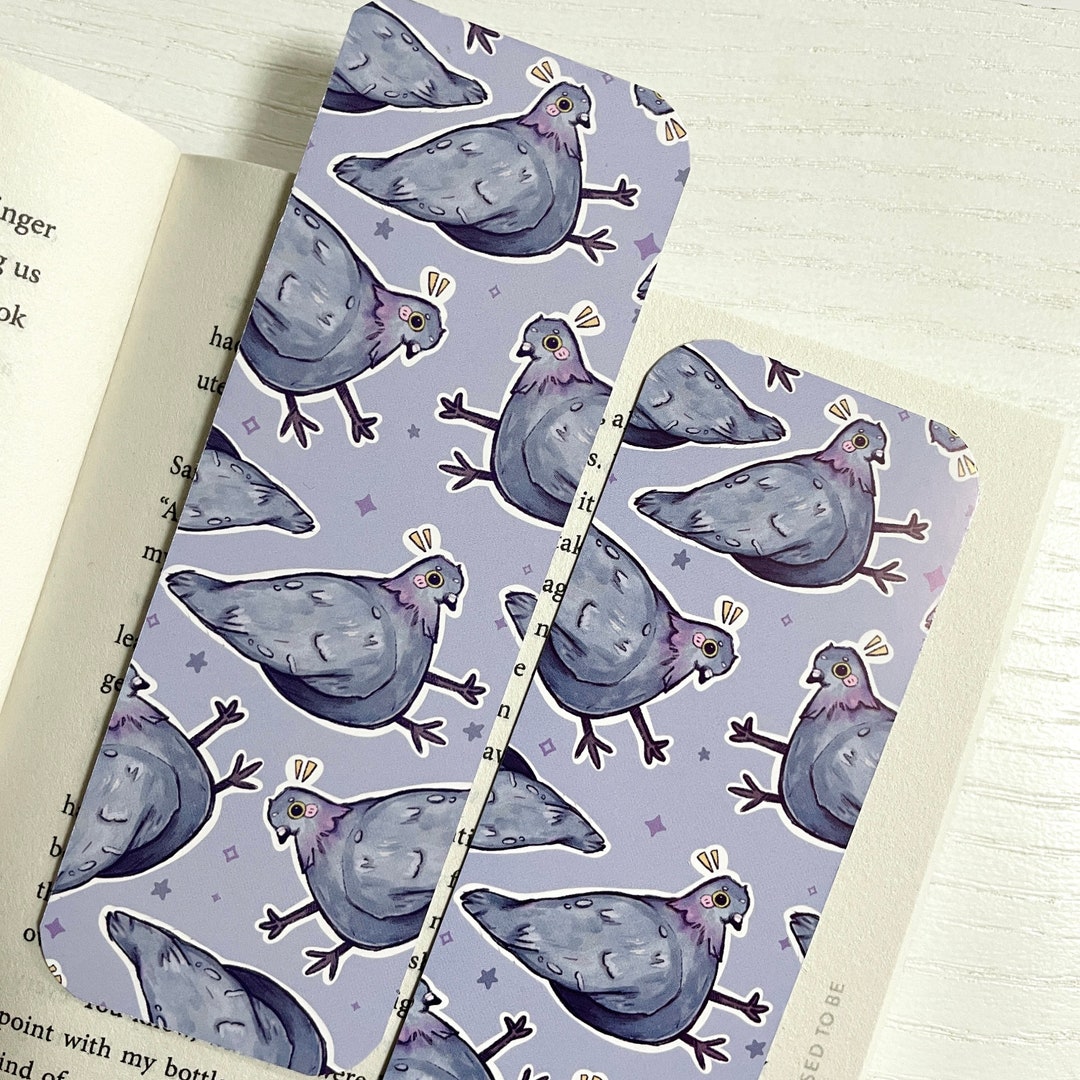 Birb Bookmark Art, Cute Bird Bookmark Double Printed Cottagecore ...
