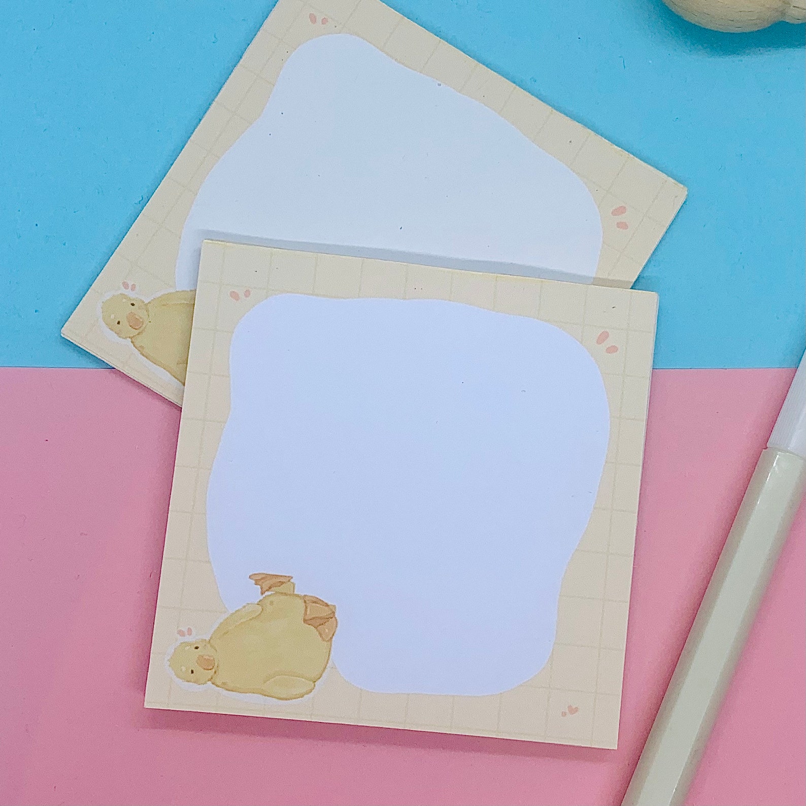 Duck Note Pad Cute Memo Pad Planner Accesories Kawaii - Etsy