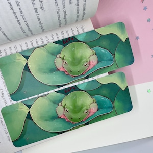 Sleeping Frog Bookmark | Cute Nature Inspired Design | Perfect for Book ...