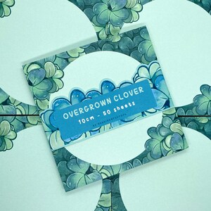 Overgrown Clover Notepad | Cute Memo Pad | Planner Accesories | Kawaii ...