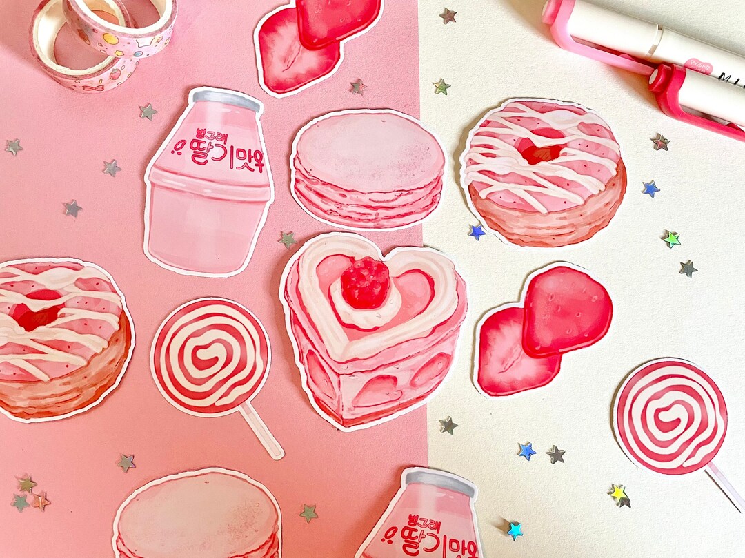 Sweet Cakes | Dessert Sticker | Sticker Pack | Food Stickers | Cute ...