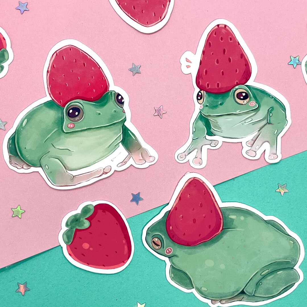 Frog Stickers | Frog Buddies Berry | Sticker Pack | Laptop Sticker ...