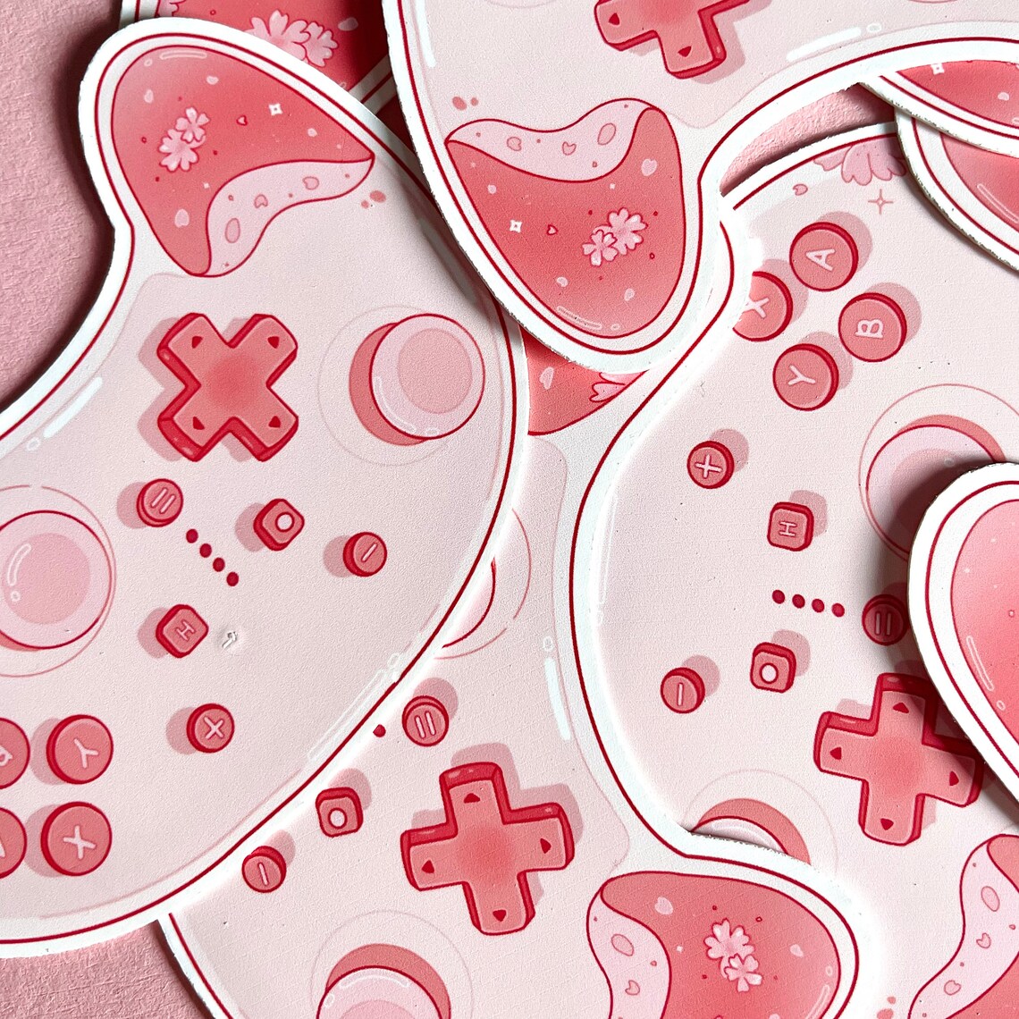 Sakura Controller Sticker Gamer Girl Kawaii Sticker Pack - Etsy