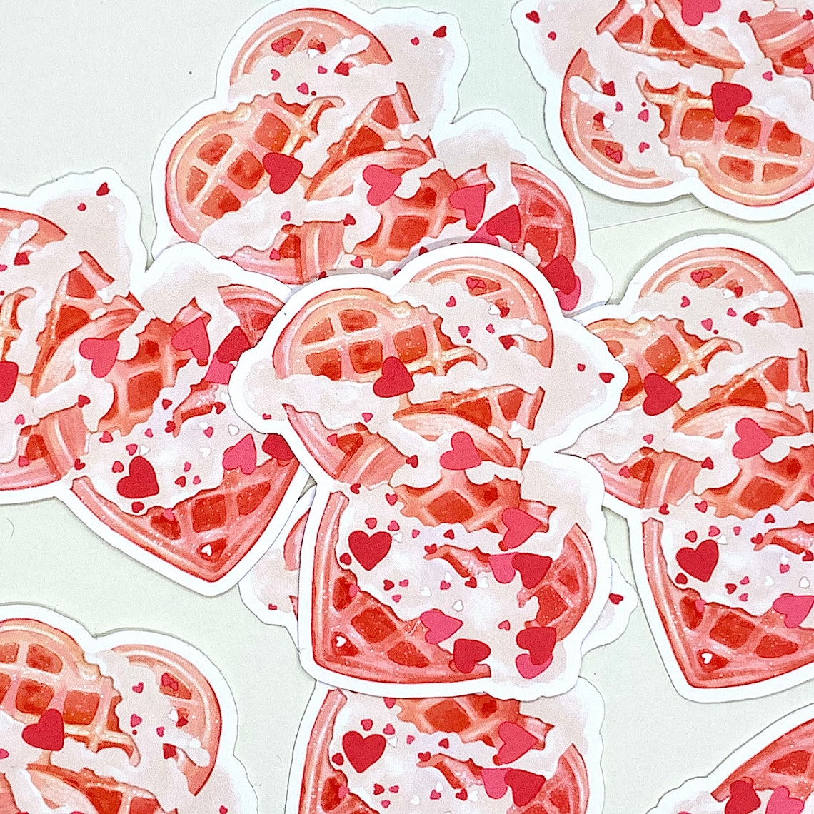 Lovely Waffles Food Sticker Dessert Sticker Die Cut | Etsy