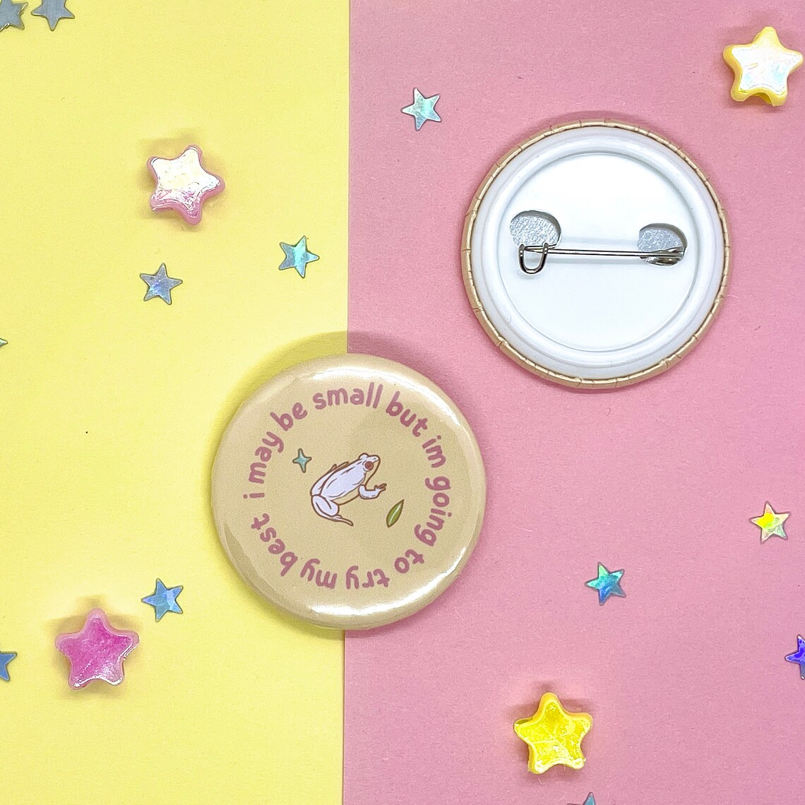 Frog Button Pin | Frogs Pin Back Affirmation Pin Badge | Positive Pin ...