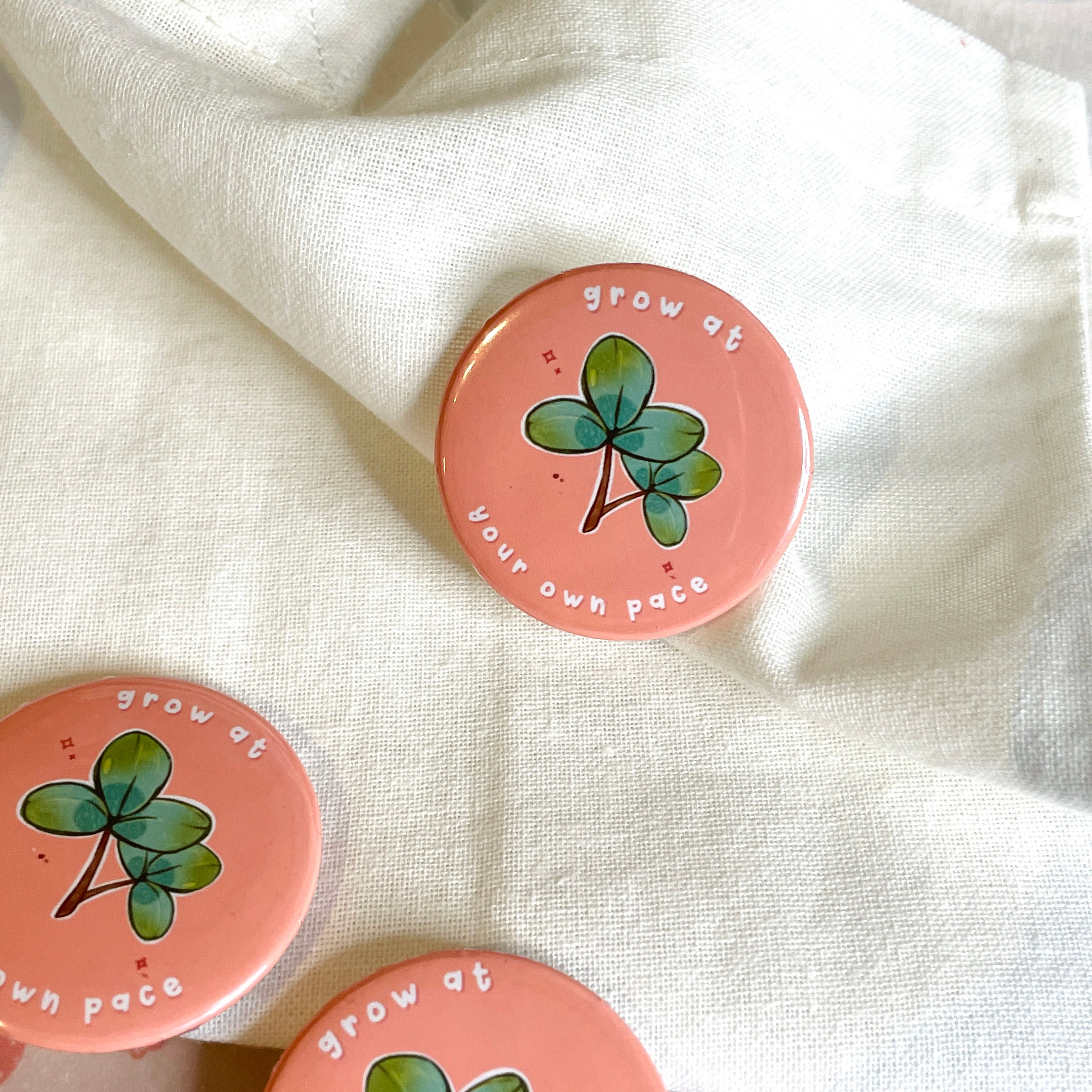 Self Growth Button Pin | Affirmation Pin Badge | Positive Pin Badge ...