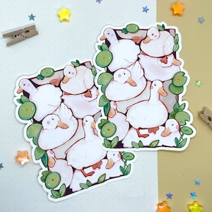 Pile of Ducks Sticker | Duck Sticker | Durable Big Sticker | Laptop ...
