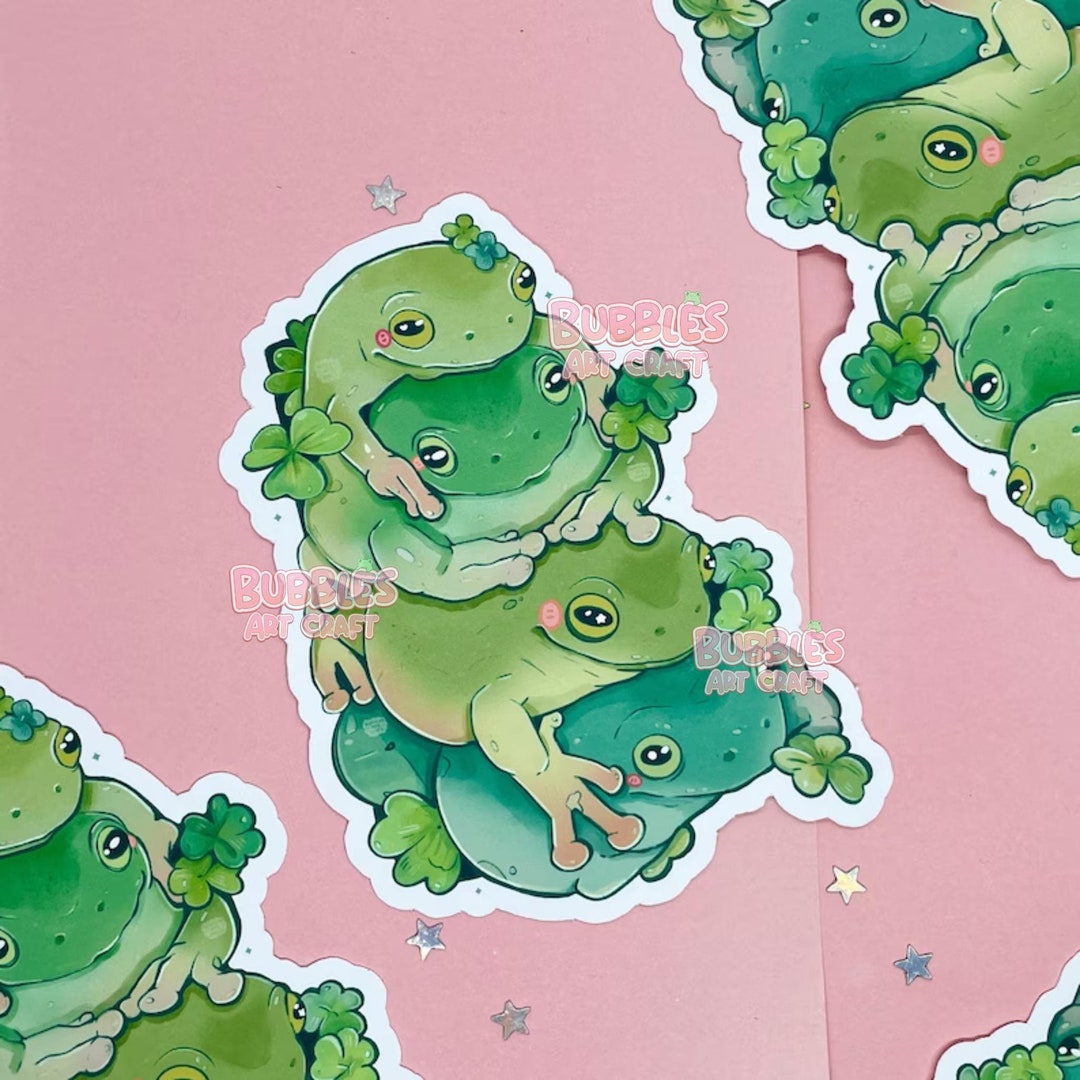 Frog Stack Big Frog Sticker Durable Sticker Laptop Sticker Vinyl ...