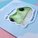 No Thoughts Head Empty | Frog Card | Frog Buddies | Froggy Card | Eco ...
