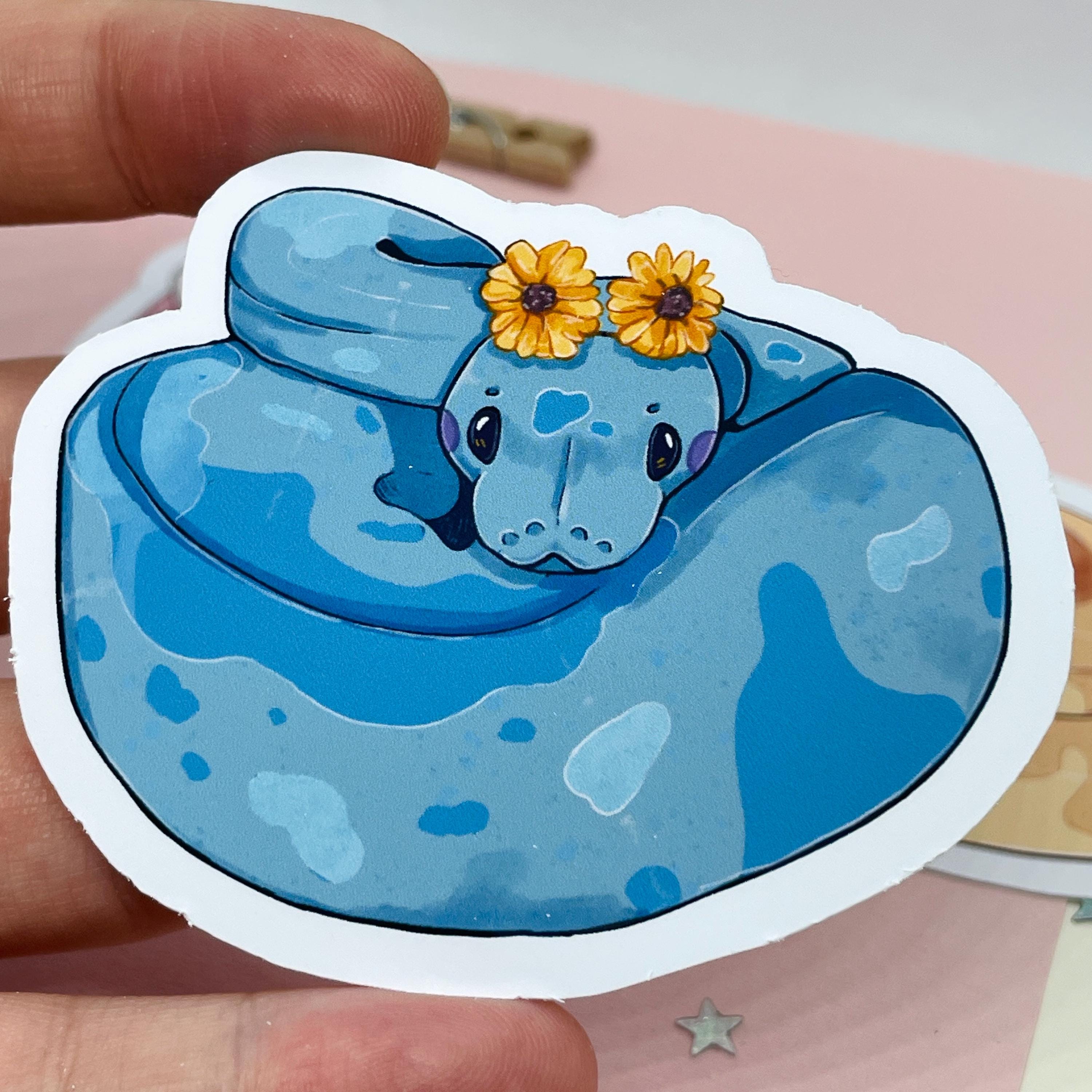 Cute Snakes With Hats Vinyl Sticker Pack, Glossy Waterproof Reptile ...