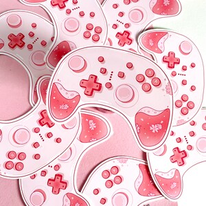 Sakura Controller Sticker | Gamer Girl | Kawaii Sticker Pack | Matte ...