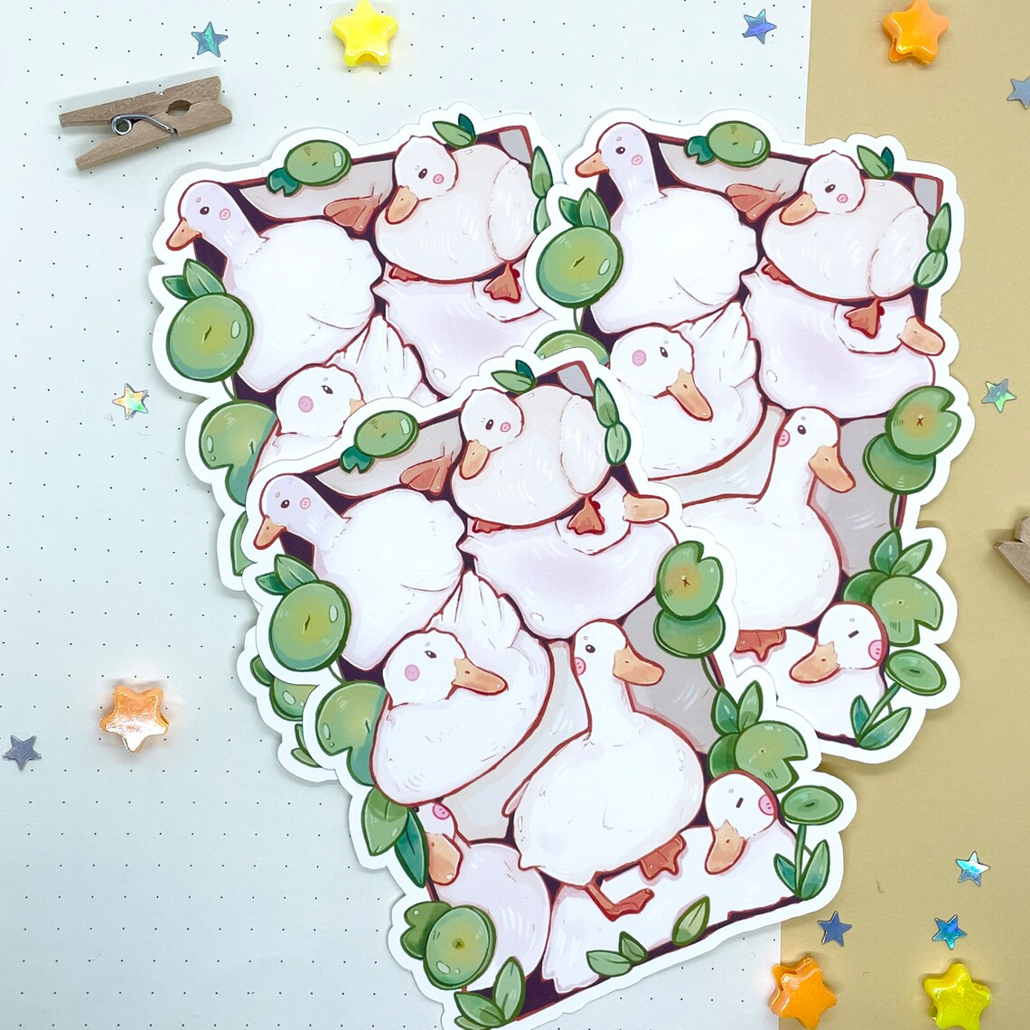Pile of Ducks Sticker Duck Sticker Durable Big Sticker - Etsy