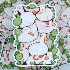 Pile of Ducks Sticker | Duck Sticker | Durable Big Sticker | Laptop ...