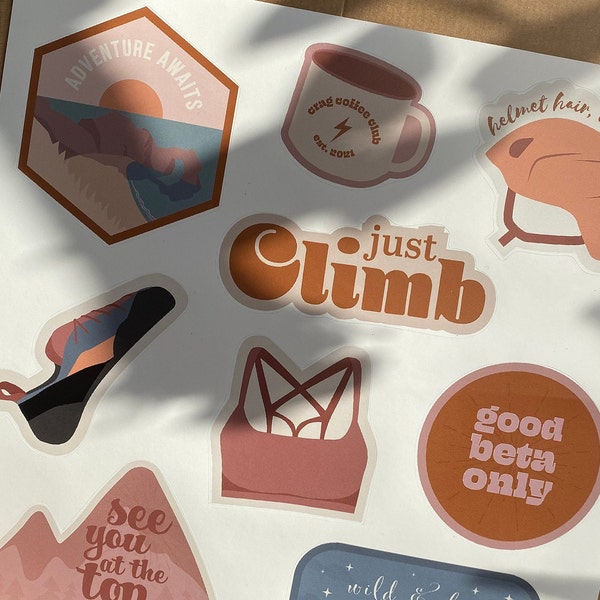 Climbing Stickers - Etsy