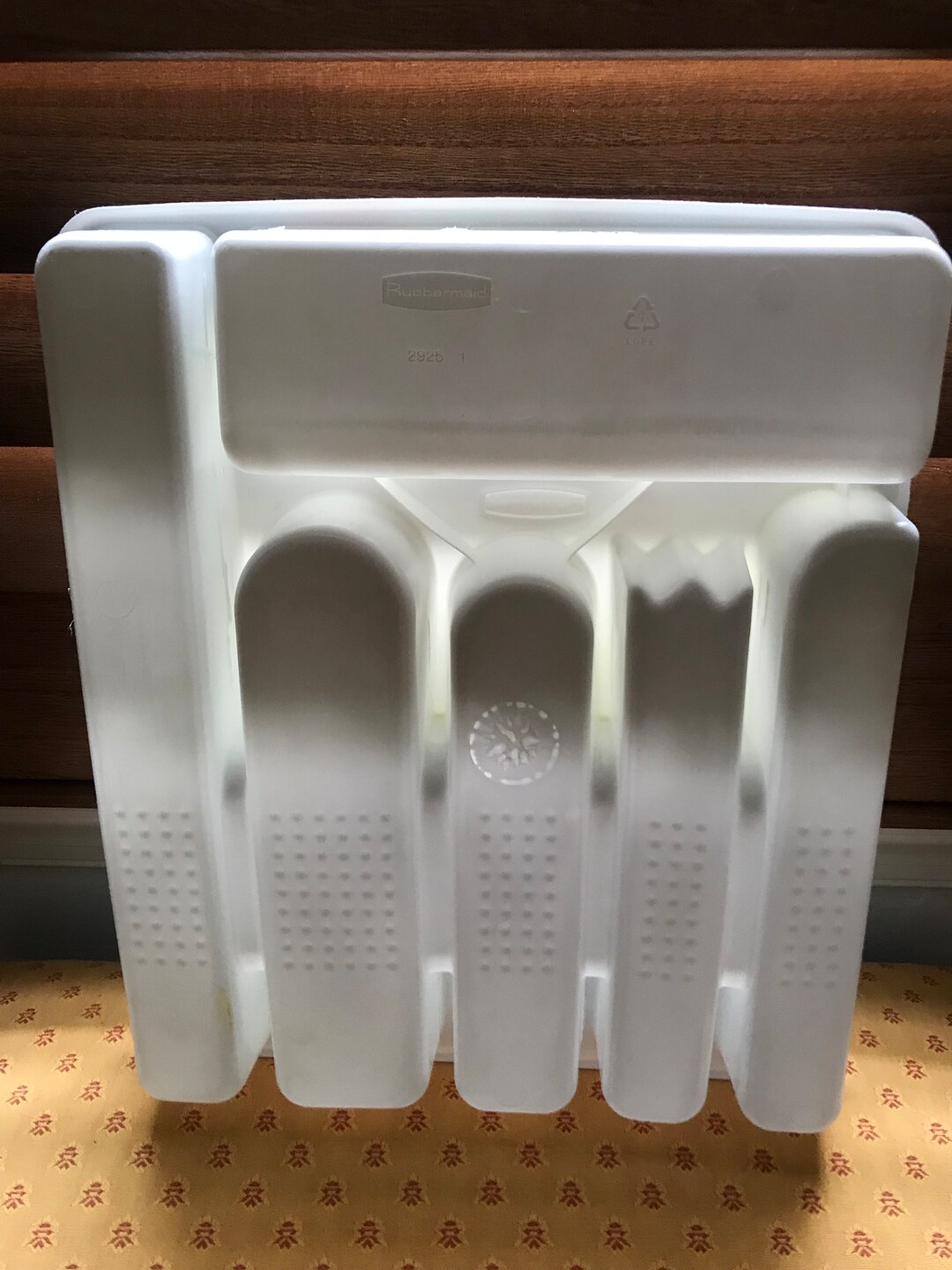 Vintage White Rubbermaid #2925 6-slotted Kitchen Drawer (large Cutlery ...