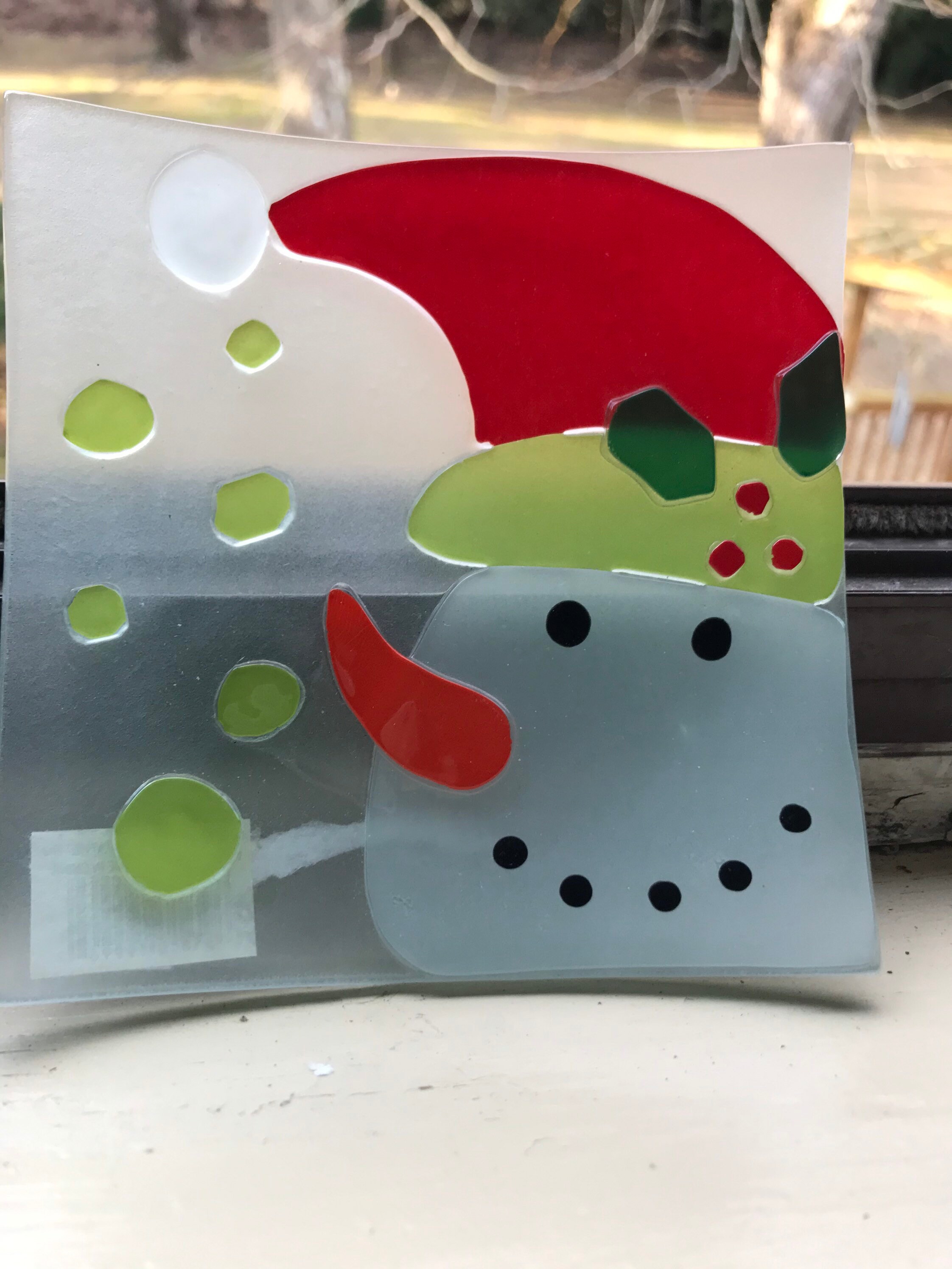 Snowman Pillar Candle and Accent Holding Plate - Etsy