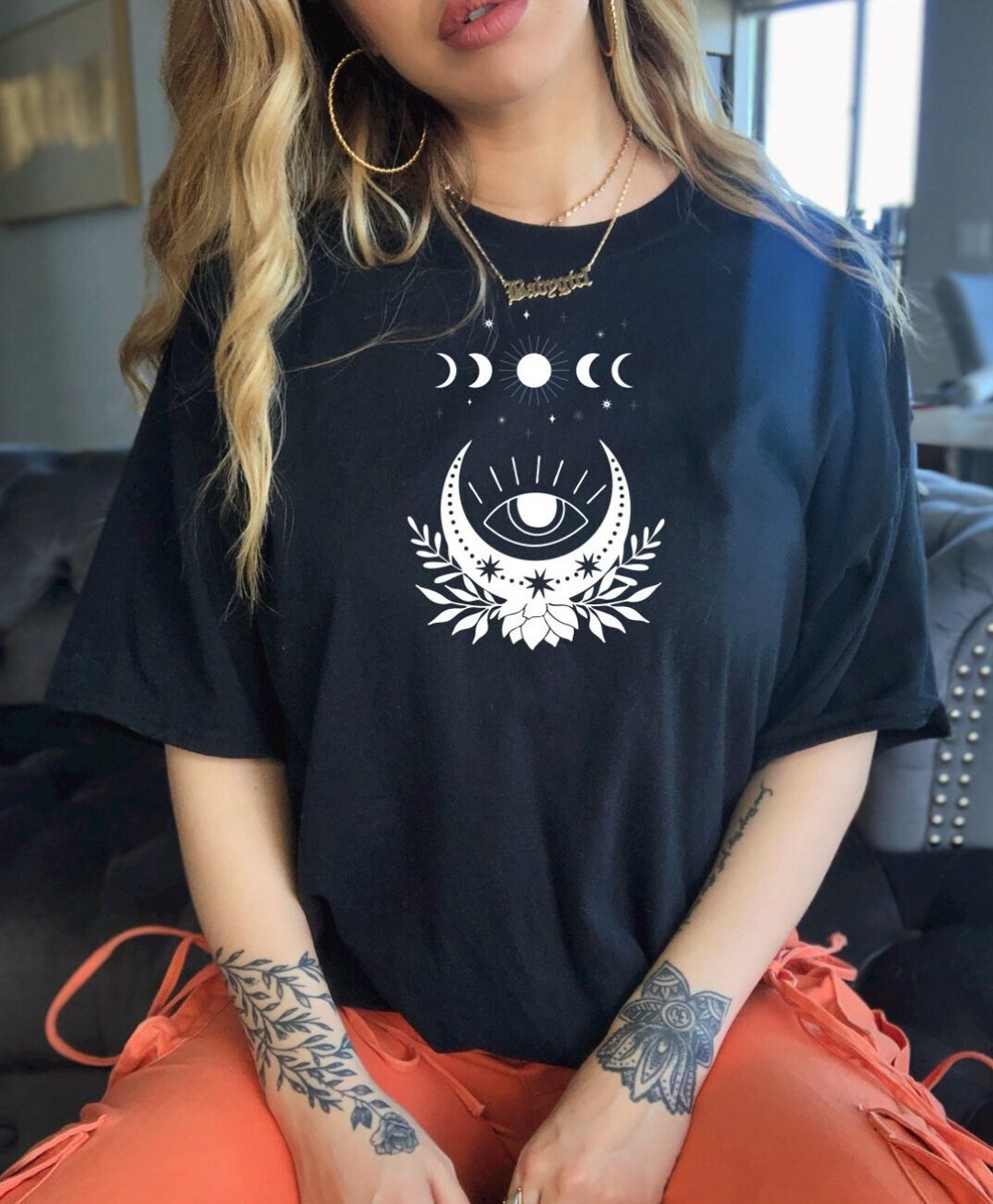 Nice Evil Eye Shirt, Goblincore Fine Line Tshirt, Eye Sweatshirt, All ...