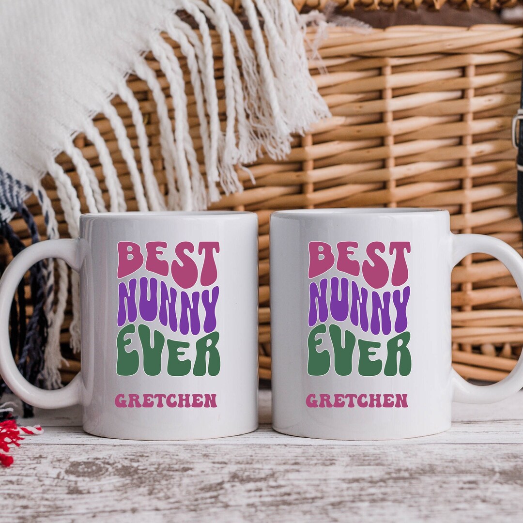 Personalized Nunny Coffee Mug for Grandma Birthday, Grandkids Mothers ...