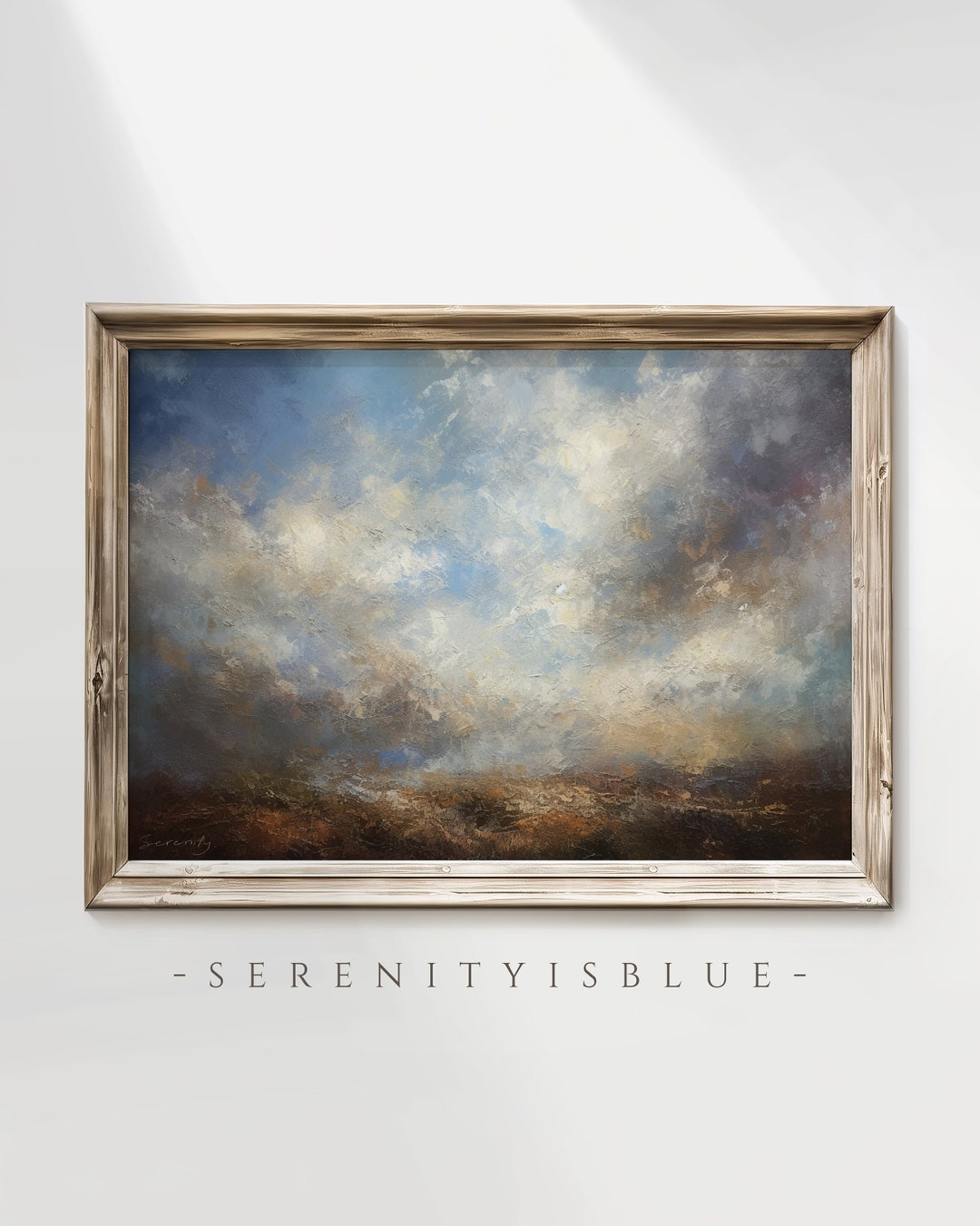 Textured Abstract Oil Painting, Printable Vintage Wall Art, Landscape ...