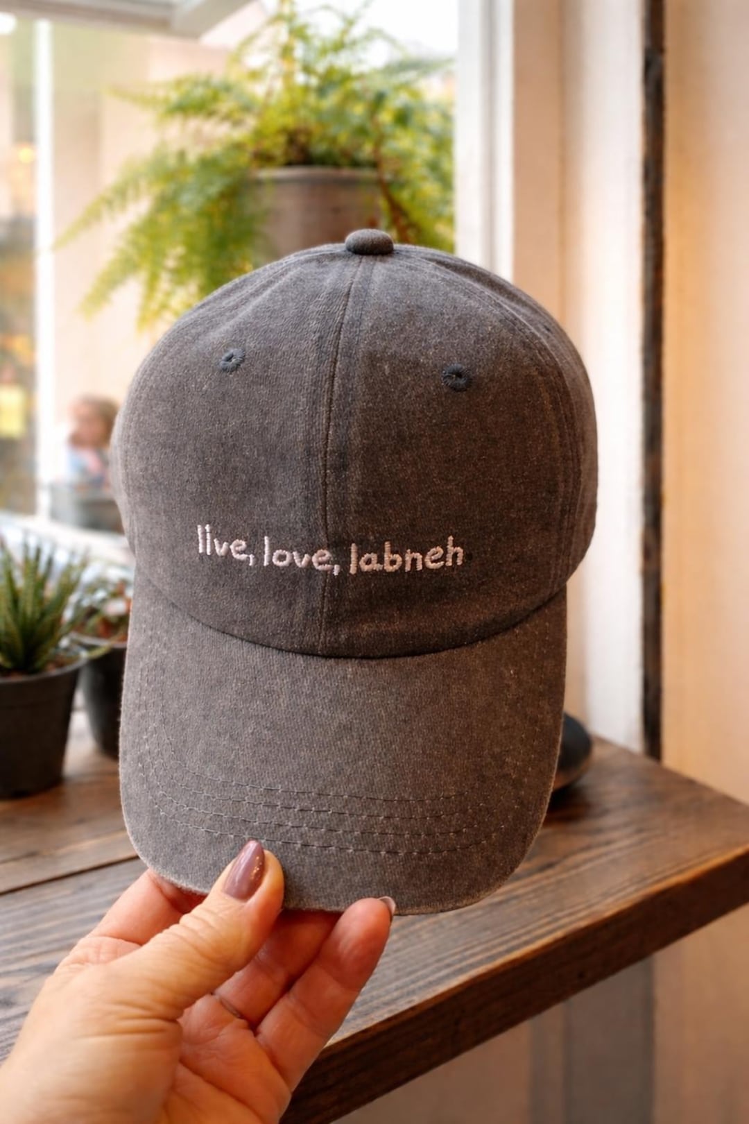 Live Love Labneh Baseball Cap GREY | Arabic | Hat | Lebanese | Lebanon ...