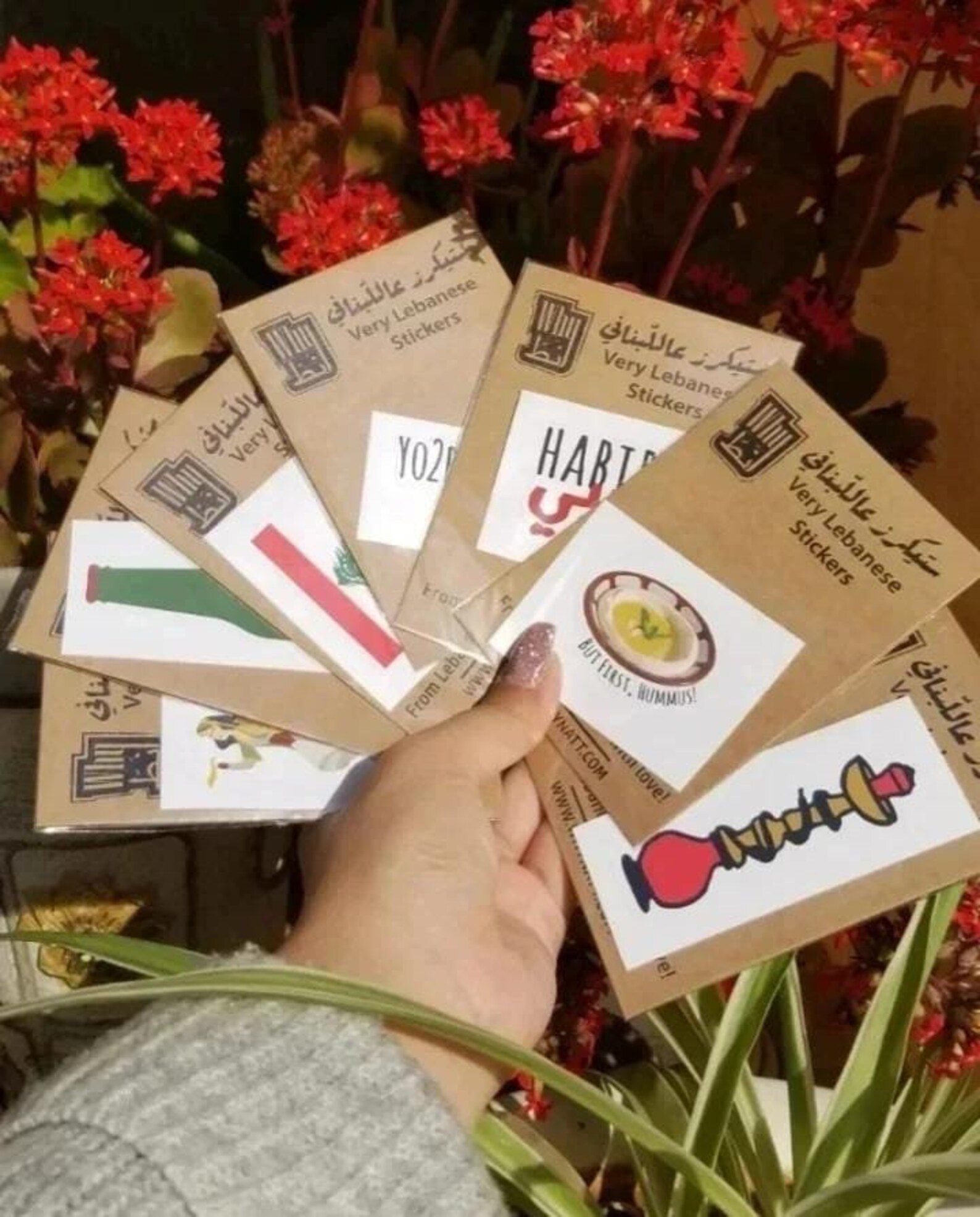 Very Lebanese Sticker Pack Waterproof Vinyl Stickers Pack of 5 Lebanon ...