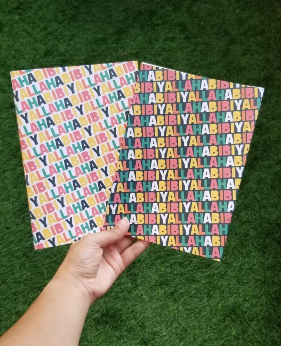 Yalla Habibi Pattern Notebook | Notebooks Lebanon | Lebanese Souvenir ...