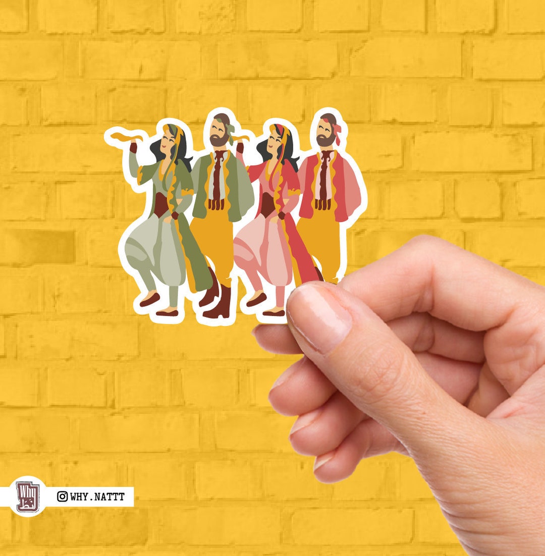 Lebanese Dance Dabke Very Lebanese Sticker Pack Vinyl Stickers Lebanon ...