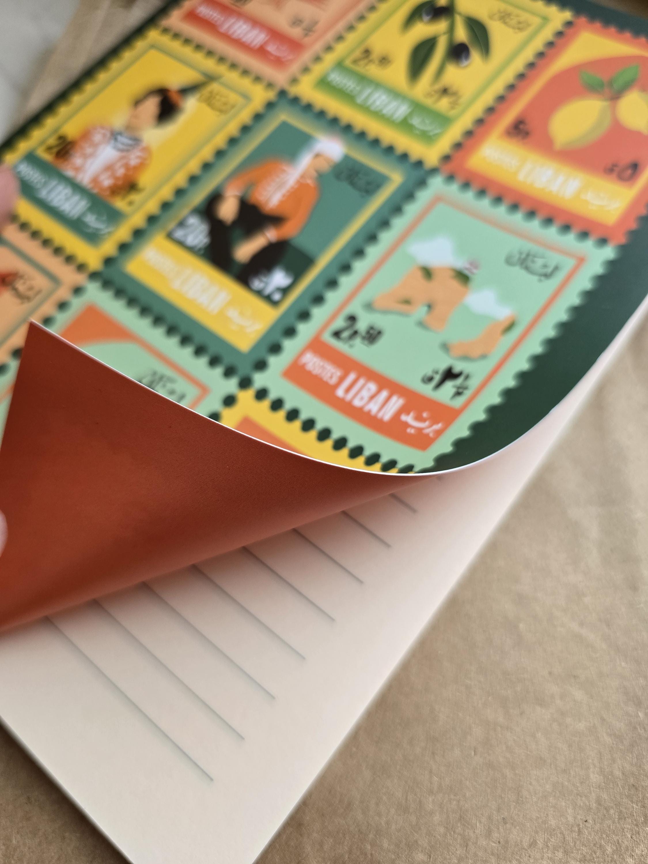 Post Stamps Lebanese Notebook | Notebooks Lebanon | Lebanese Souvenir ...