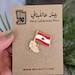 Lebanon Flag PIN | Lebanese Gift | Gold Enamel | Lebanon Pins - Etsy