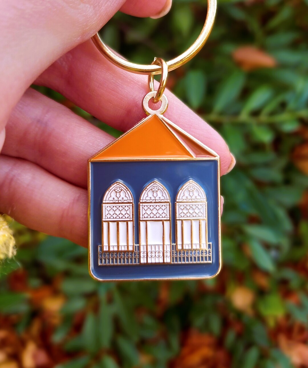 Blue Lebanese House Keychain | BEYT Keyring Lebanon | Lebanese Souvenir ...