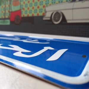 El Hamra Vintage Street Sign | Aluminium Road Sign | Hamra | Lebanese ...